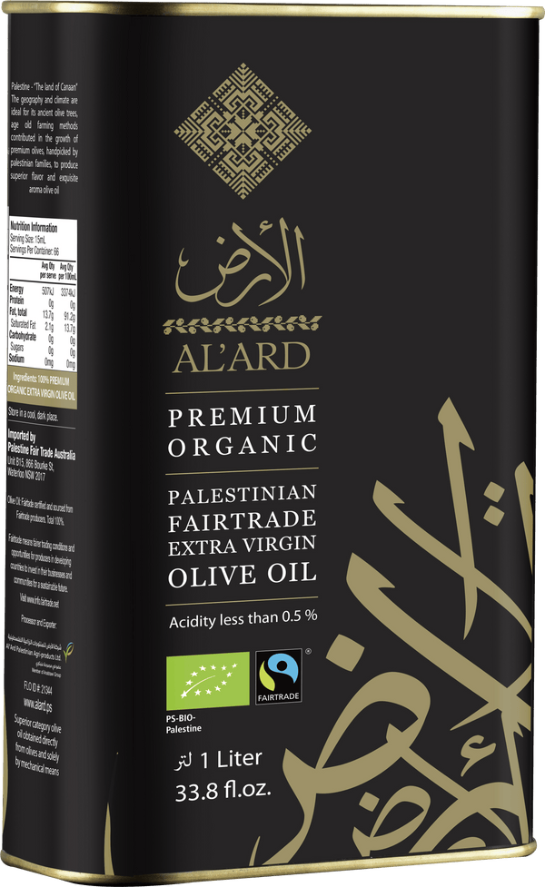 Premium Organic Fairtrade Extra Virgin Olive Oil 1L/33.8fl oz (NEW har ...